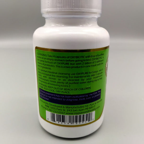 Oxybiotic - Digestion Support - 60/120Caps - Pure & Healthy