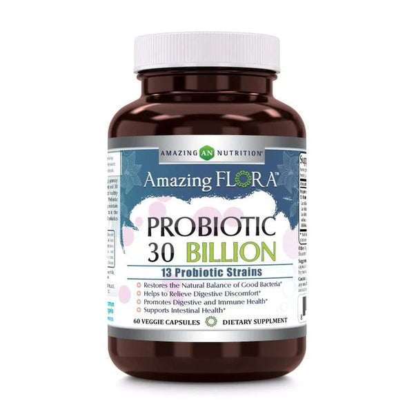 Amazing Flora Probiotic 13 Strains 30 Billion 60 cap