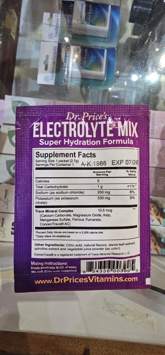 Dr. Price Electrolytes Powder BlueBerry PomeGranate