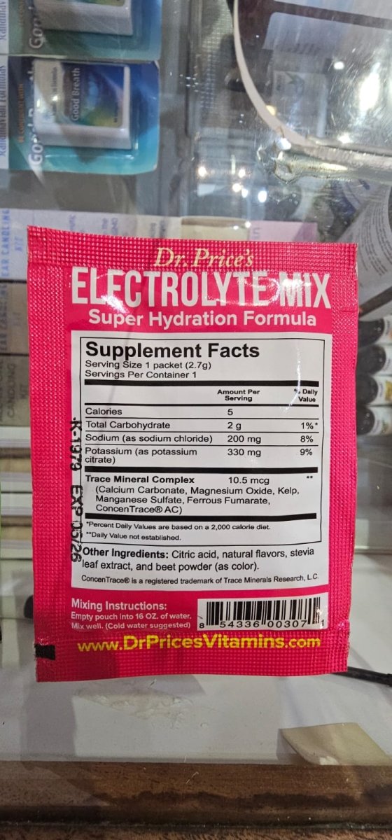 Dr. Price Electrolytes Powder Raspberry