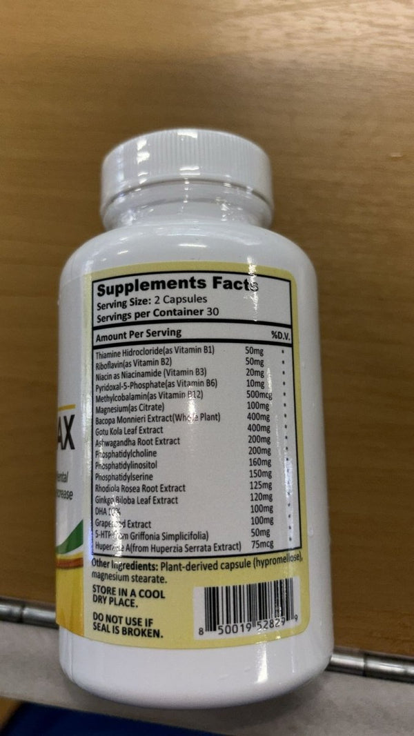 Neuro-Max, Suplemento para la Claridad Mental y la Memoria