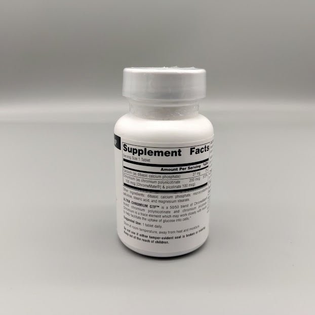 Ultra Chromium GTF, 200 mcg, 60 Tabs, 200 mcg, 60 | Source Naturals