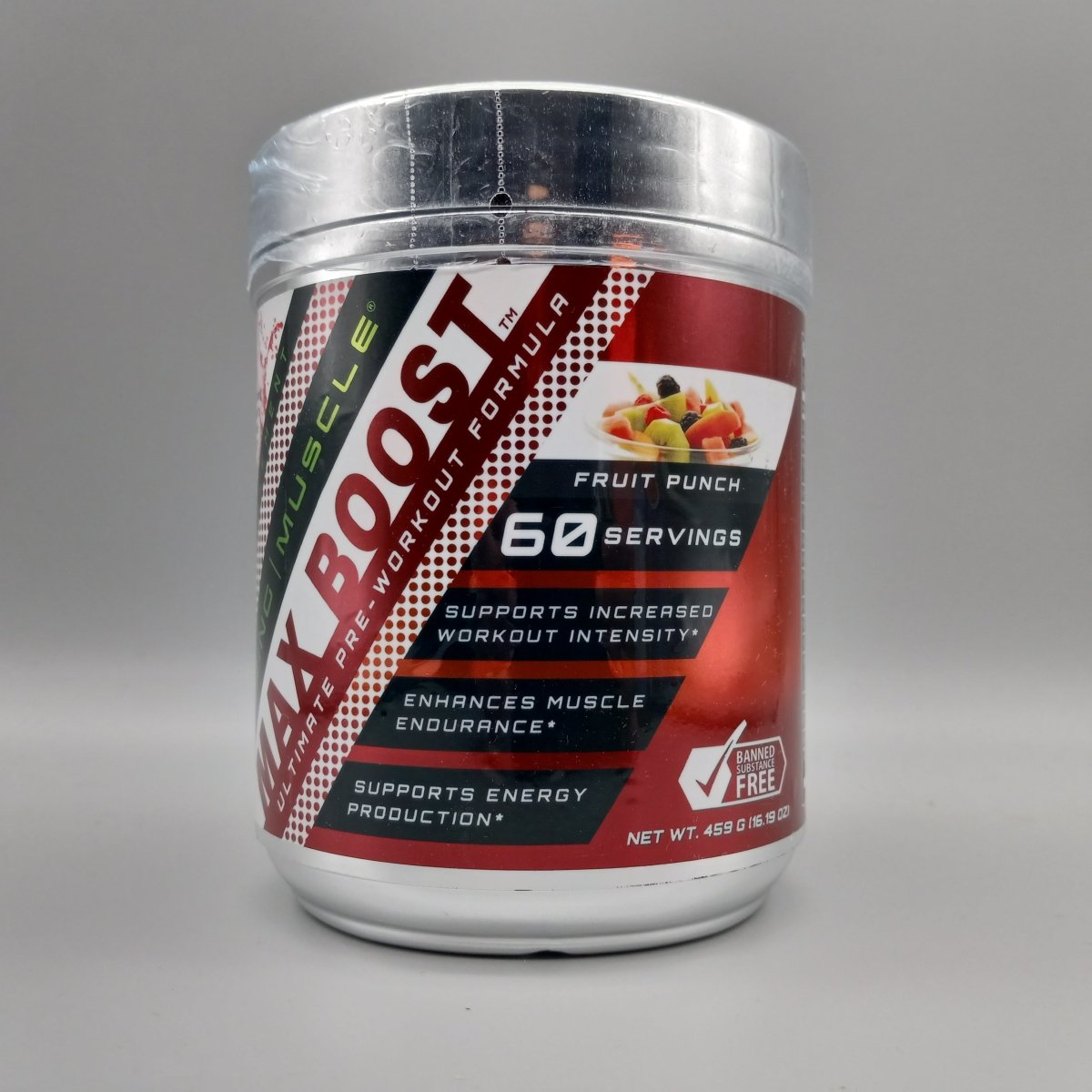 Amazing Muscle Max Boost Advanced Pre-Workout Formula Fruit Punch