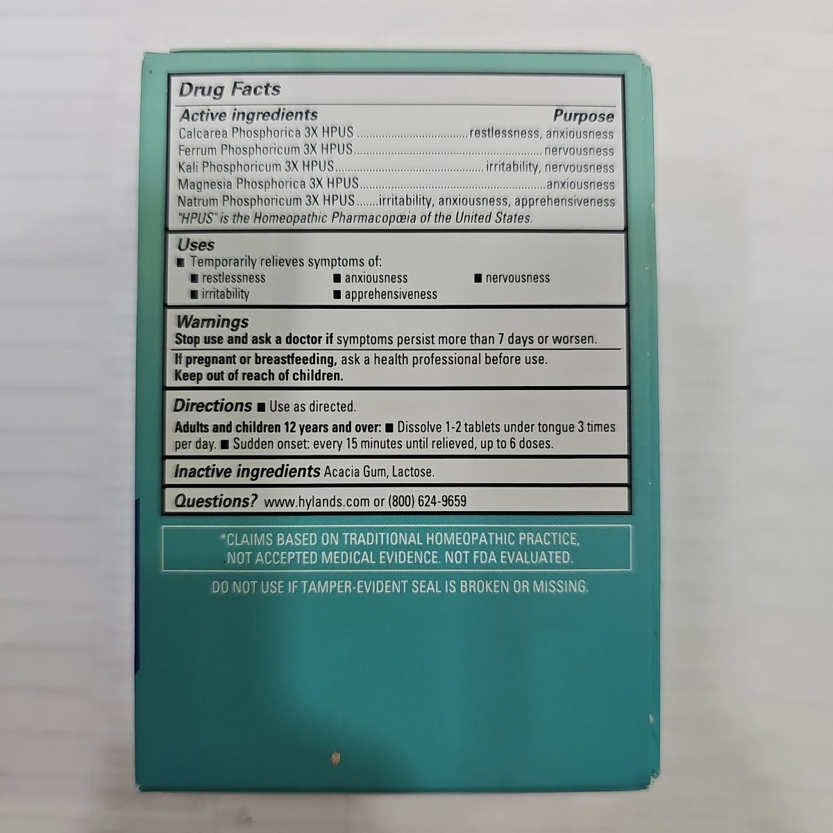 🥇 Comprar Pastillas de Calma Hyland's Calm 50 Tablets