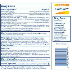 Cold Calm Homeopathic Medicine For Children 6 Months plus 30 doses