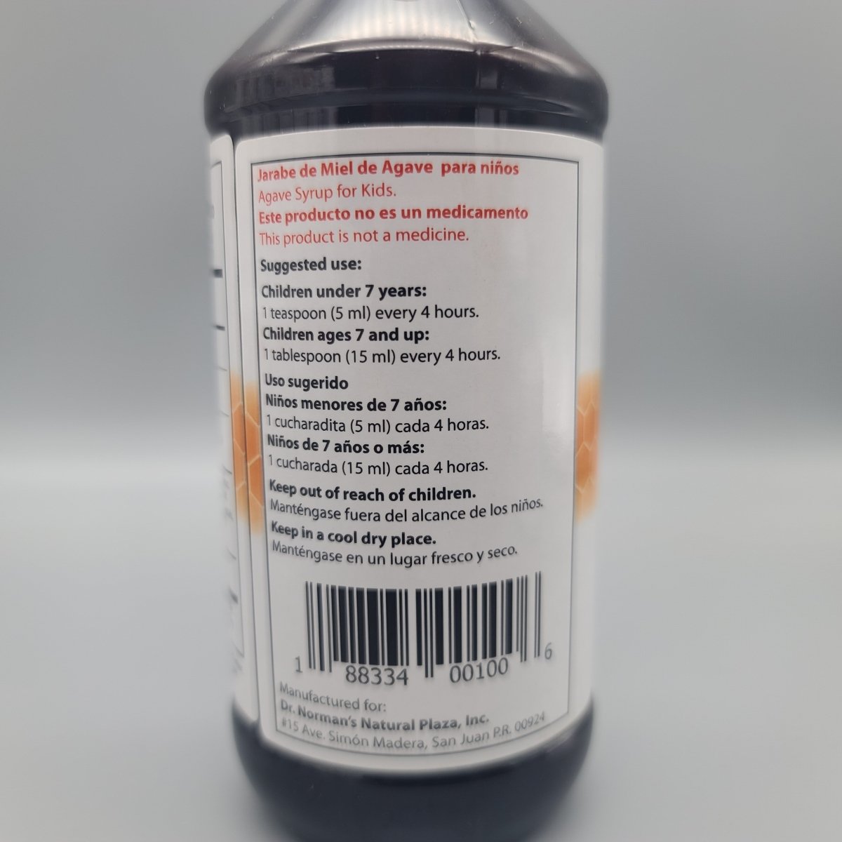 Bronkoplex for Children - Agave Honey Syrup - Dr Normans