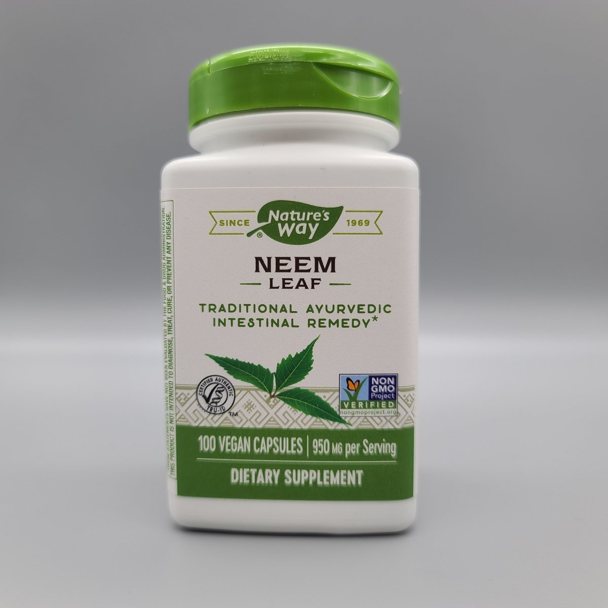 Pastillas Neem Leaf 950mg - 100 Cáps - Nature's Way