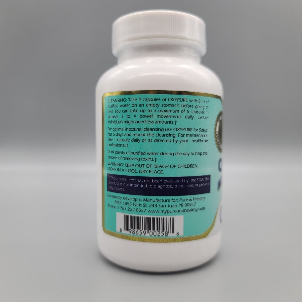 Oxypure Limpieza del Colon - Colon Cleanser 60 y 120 Caps