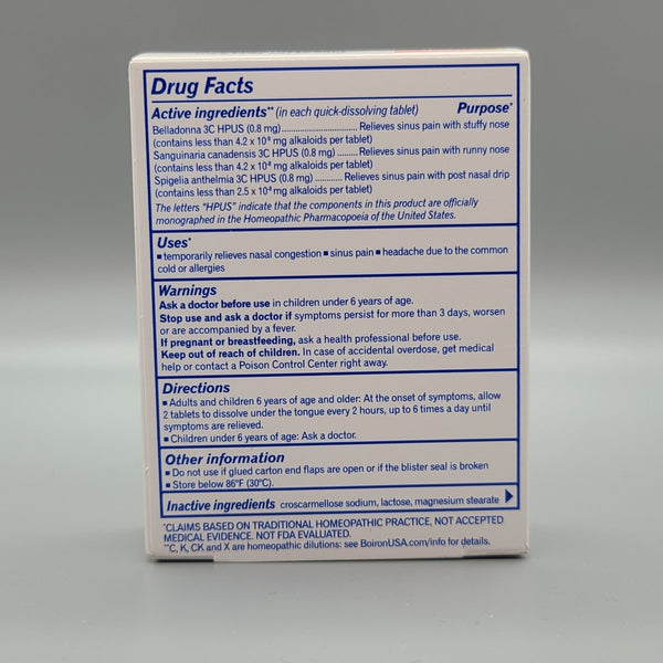 SinusCalm - Sinusalia - Sinus Relief - 60 Tablets